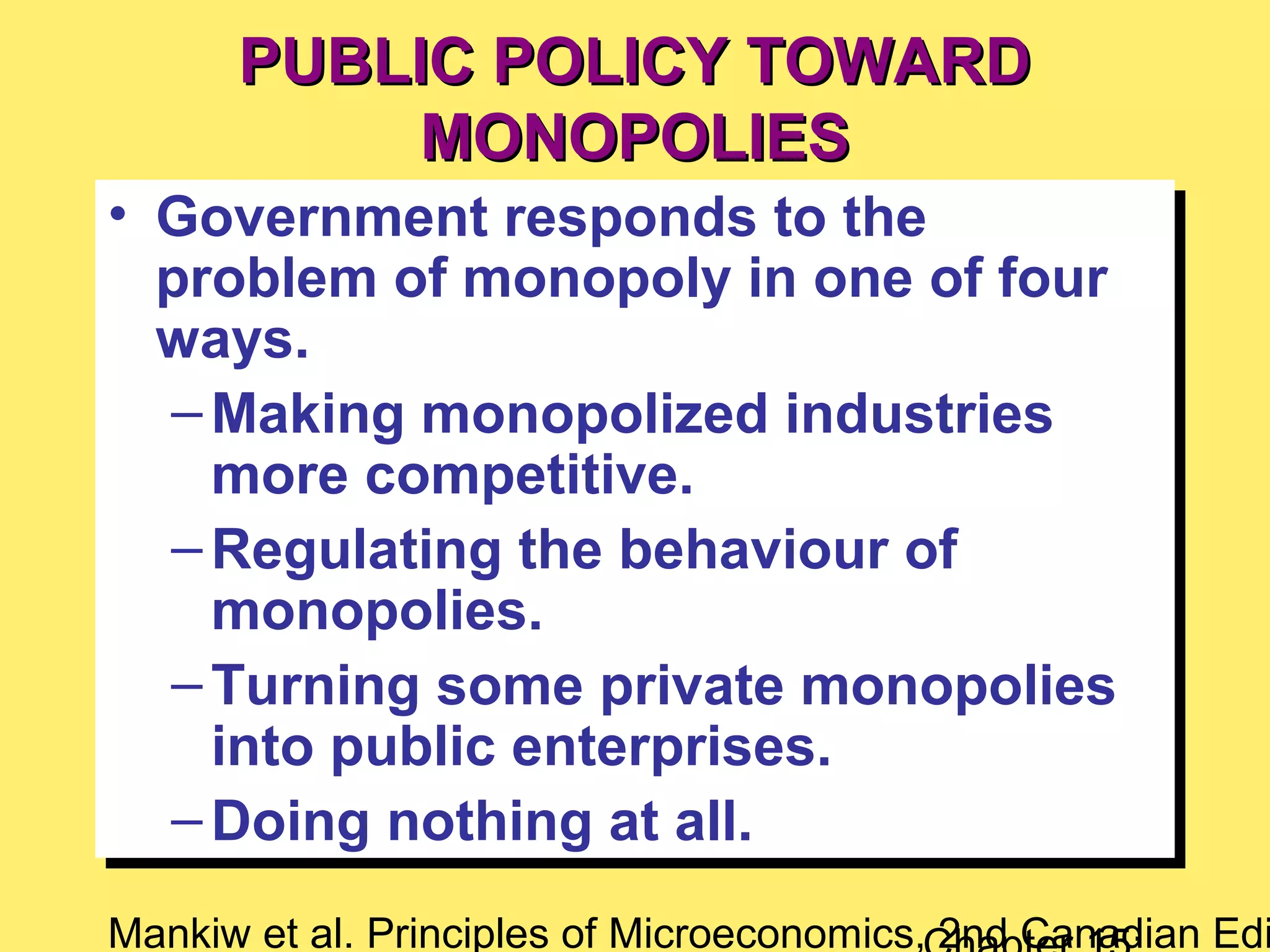 Monopoly_Chapter 15_Macroeconomics_ Mankew power point slides | PPT