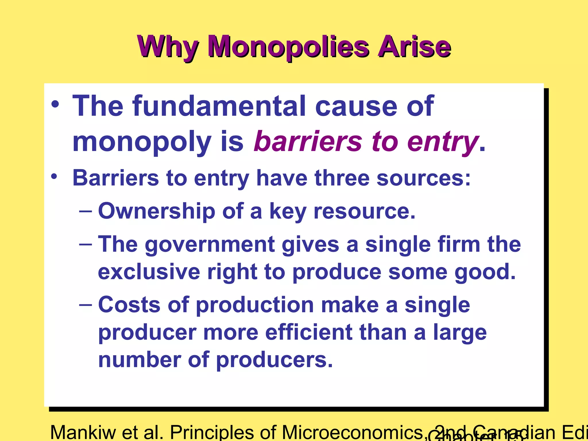 Monopoly_Chapter 15_Macroeconomics_ Mankew power point slides | PPT