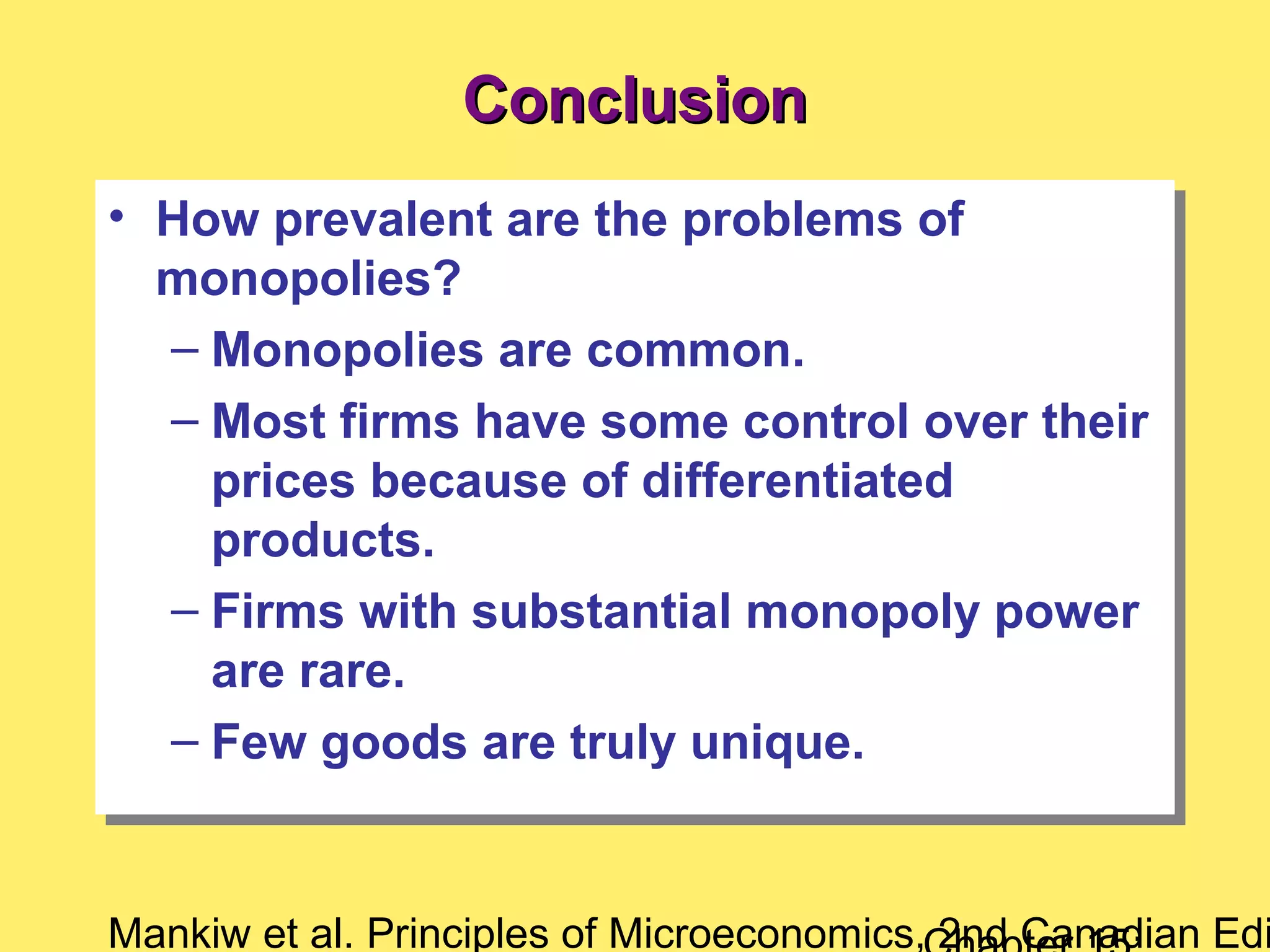 Monopoly_Chapter 15_Macroeconomics_ Mankew power point slides | PPT