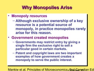 Monopoly_Chapter 15_Macroeconomics_ Mankew power point slides | PPT