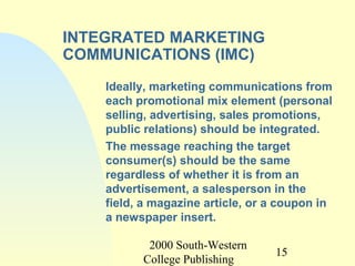 Ch15 promotion mix | PPT