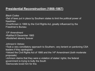 Ch 15 Reconstruction | PPT