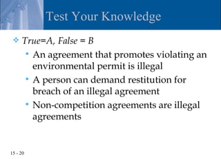 Chapter 15 – Illegality | PPT