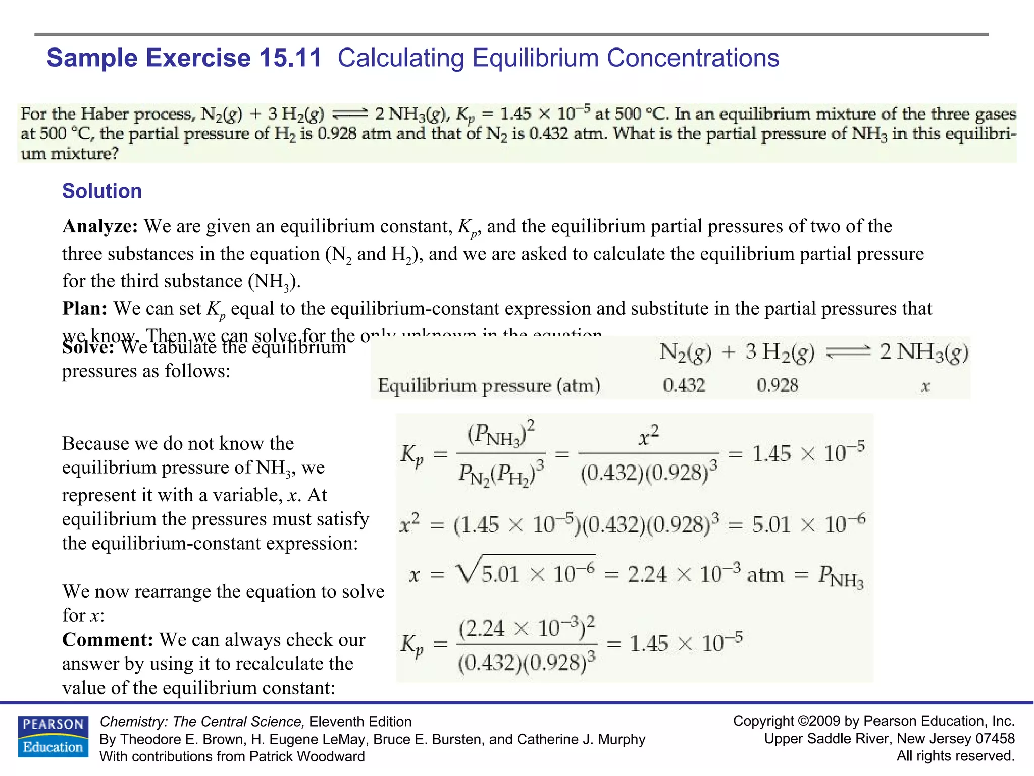 AP Chemistry Chapter 15 Sample Exercises | PPT