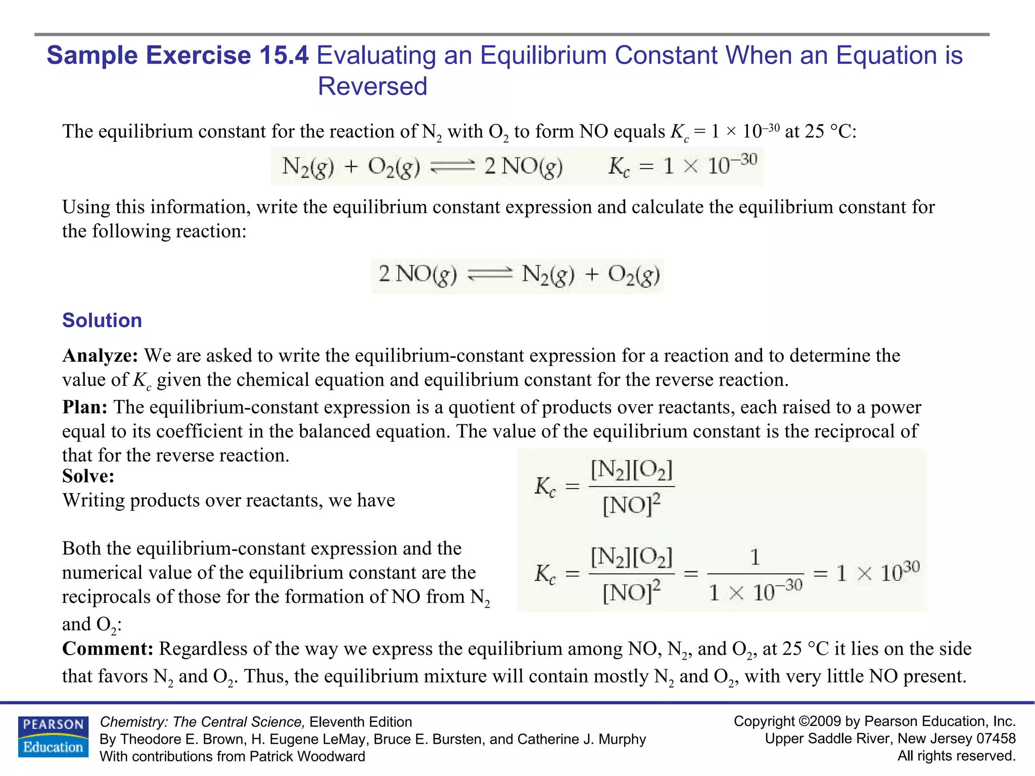 AP Chemistry Chapter 15 Sample Exercises | PPT