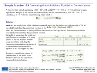 AP Chemistry Chapter 15 Sample Exercises | PPT