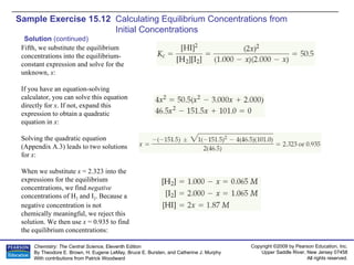 AP Chemistry Chapter 15 Sample Exercises | PPT