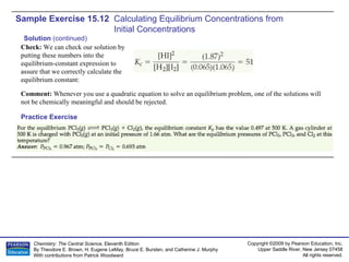 AP Chemistry Chapter 15 Sample Exercises | PPT