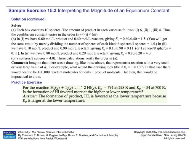 AP Chemistry Chapter 15 Sample Exercises | PPT