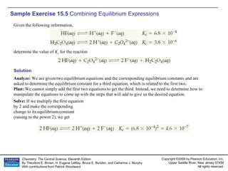 AP Chemistry Chapter 15 Sample Exercises | PPT