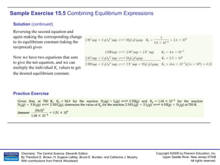 AP Chemistry Chapter 15 Sample Exercises | PPT