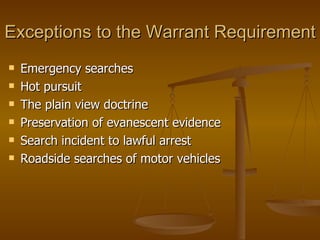 Ch 15 Search and Seizure | PPT