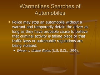 Ch 15 Search and Seizure | PPT