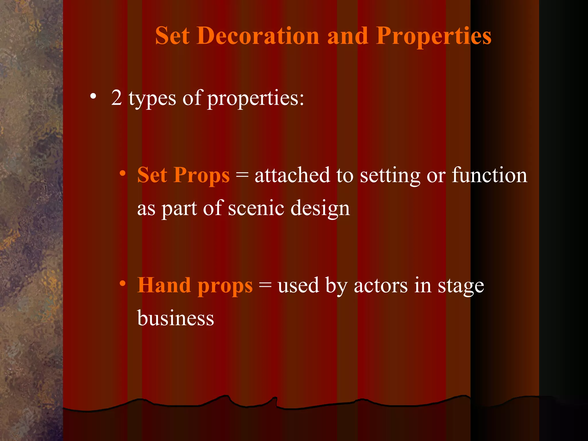 Scenic Design Chapter 15 | PPT