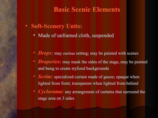 Scenic Design Chapter 15 | PPT | Theater | Fine Art