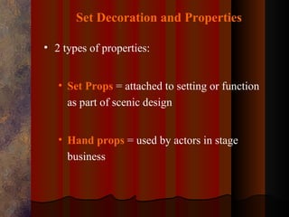 Scenic Design Chapter 15 | PPT