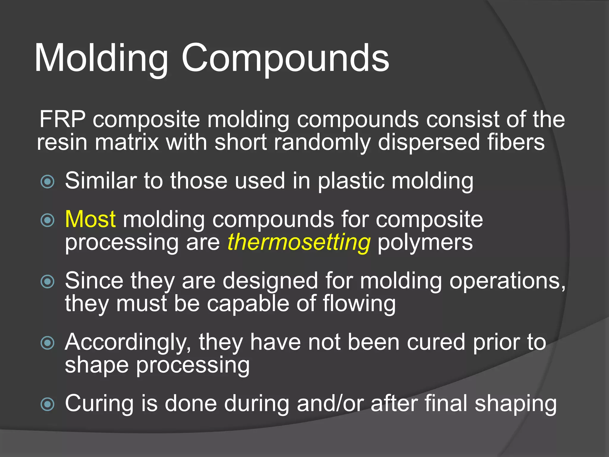 Ch 15_SHAPING PROCESSES FOR POLYMER MATRIX COMPOSITES.ppt | Free Download