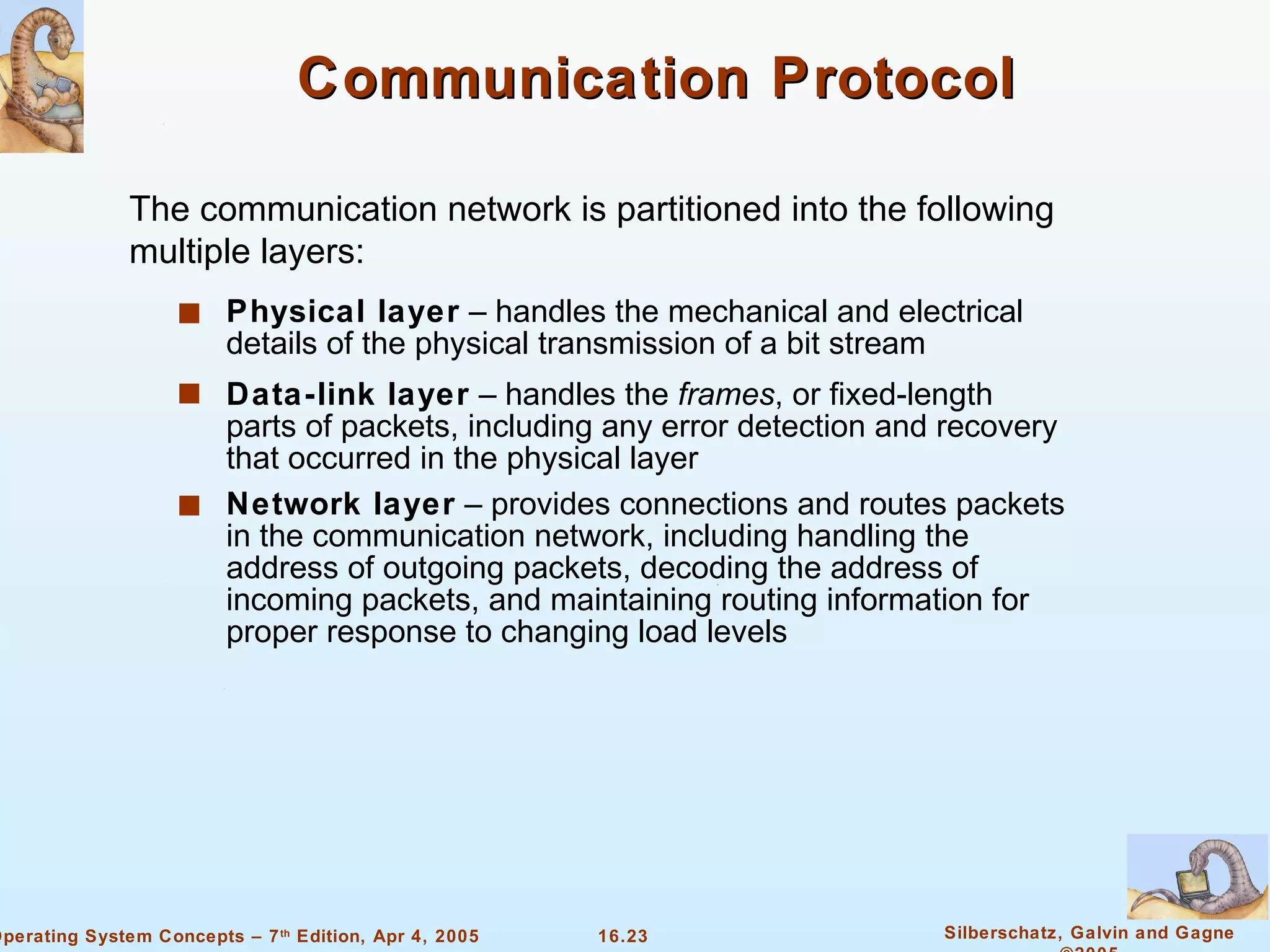 Chapter 16 Distributed System Structures Ppt Computer Networking