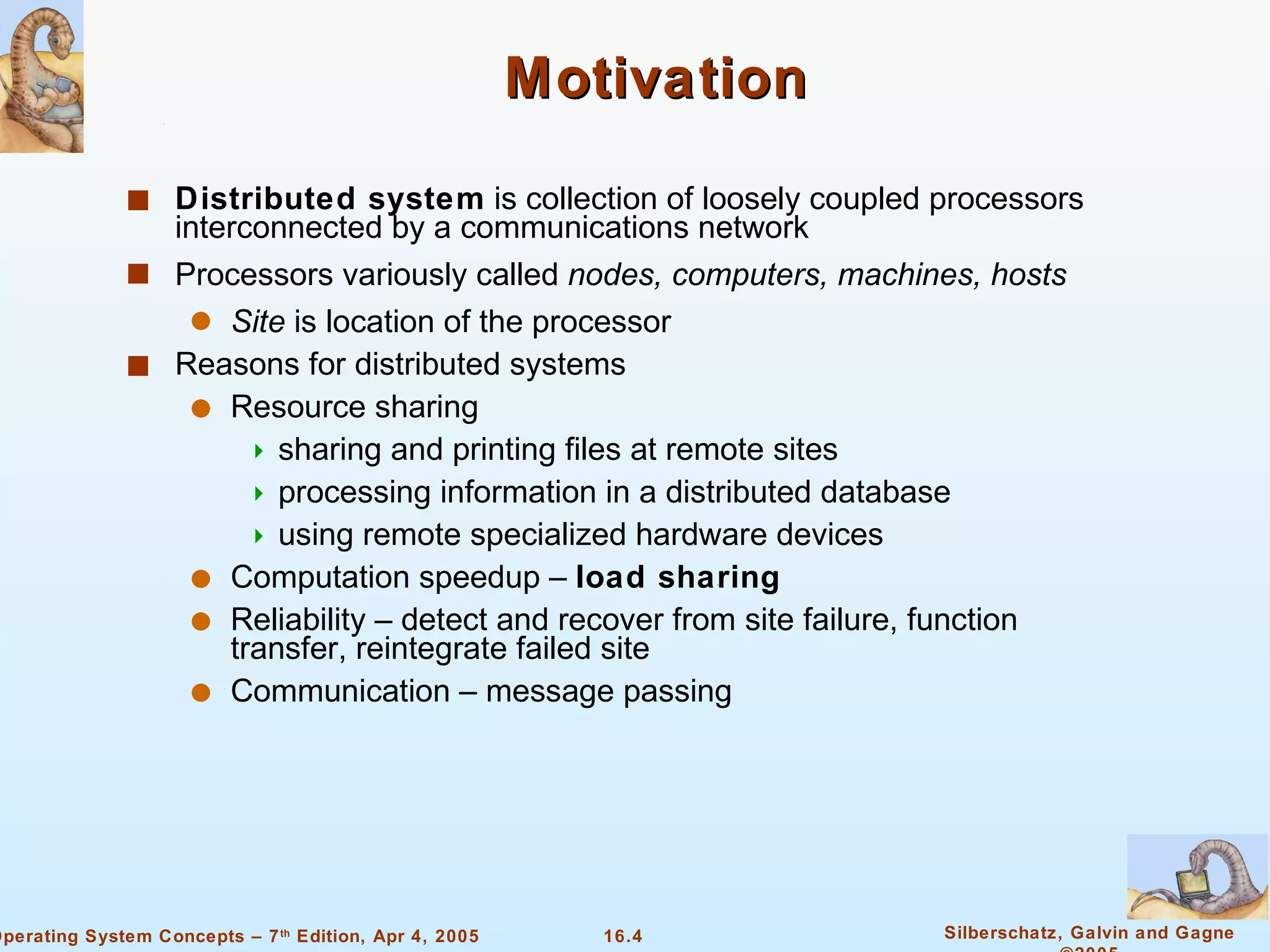Chapter 16 Distributed System Structures Ppt Computer Networking Computing