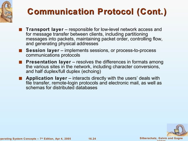 Chapter 16 Distributed System Structures Ppt Computer Networking