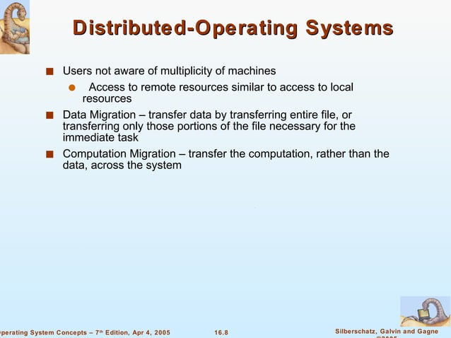 Chapter 16 Distributed System Structures Ppt Computer Networking
