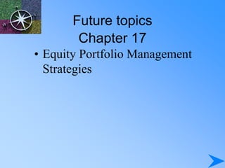 Investment analysis and portfolio management | PPT