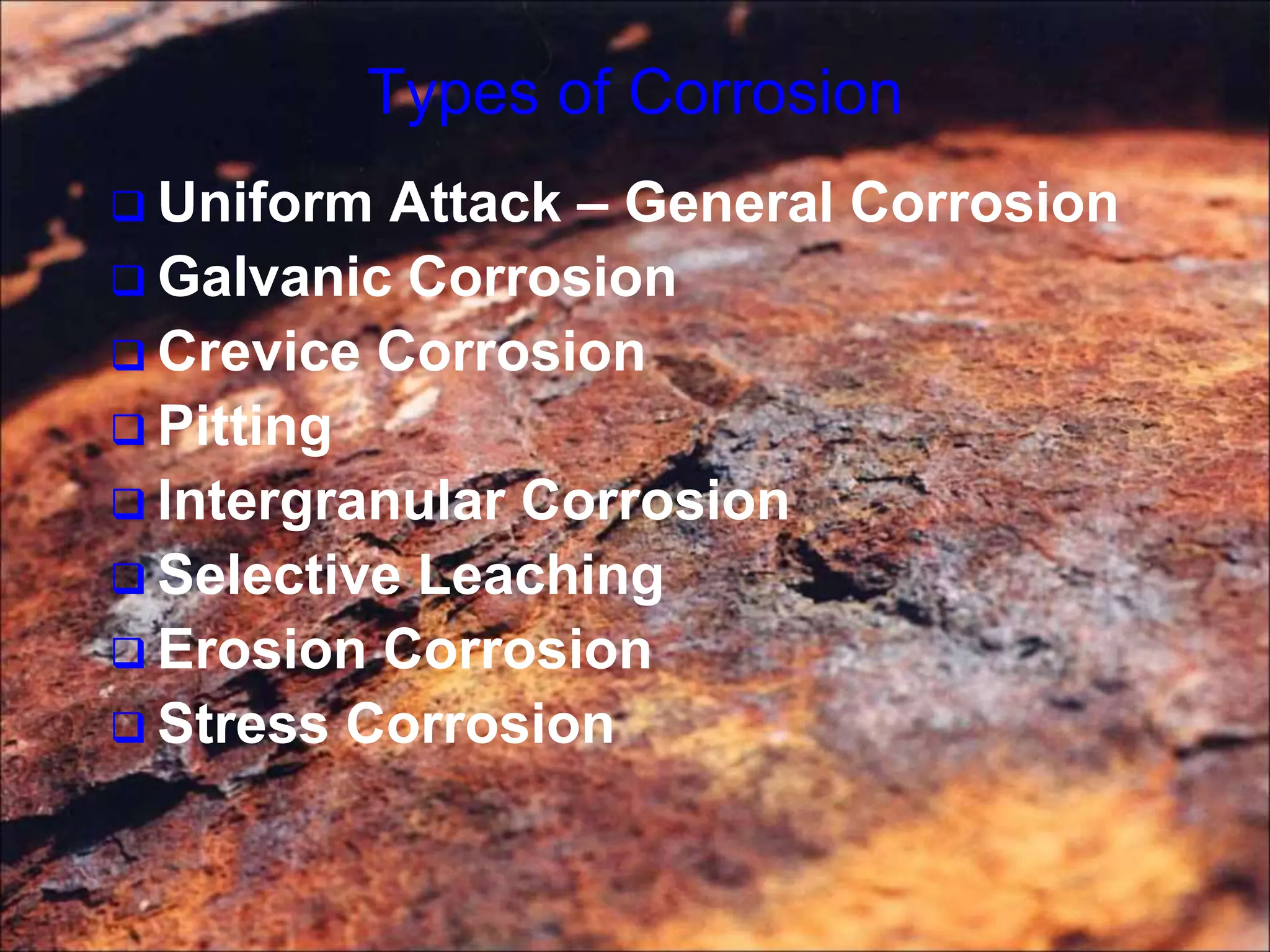 Corrosion and Degradation of Materials-chapter 16 | PPT