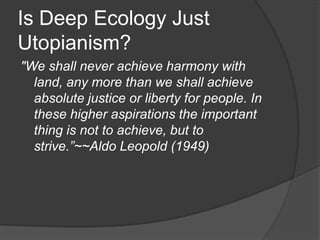 Ch 16 - ecologism (deep) | PPTX