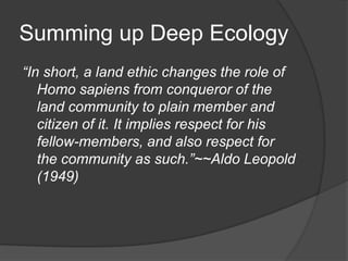 Ch 16 - ecologism (deep) | PPTX