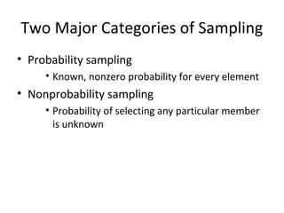 Ch16 sampling design & sampling procedures | PPT