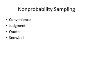 Ch16 sampling design & sampling procedures | PPT
