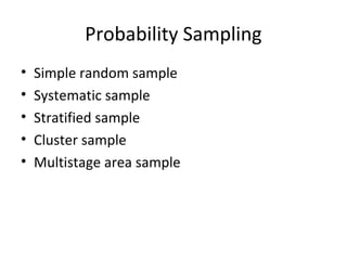 Ch16 sampling design & sampling procedures | PPT