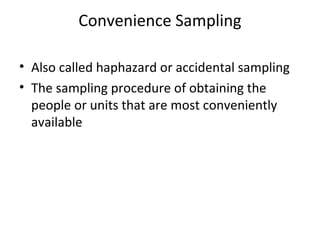 Ch16 sampling design & sampling procedures | PPT