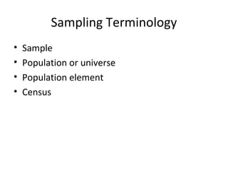 Ch16 sampling design & sampling procedures | PPT
