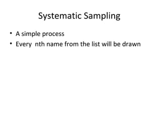 Ch16 sampling design & sampling procedures | PPT