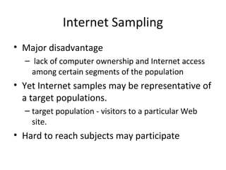 Ch16 sampling design & sampling procedures | PPT