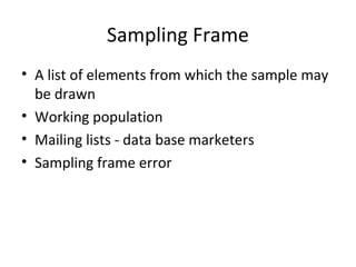 Ch16 sampling design & sampling procedures | PPT