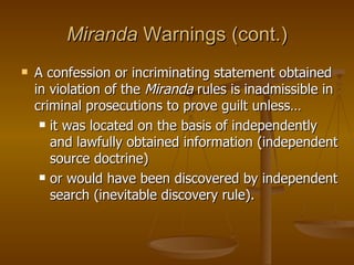 Ch 16 Arrest, Interrogation & ID | PPT