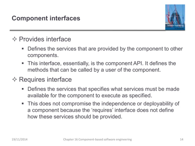 Ch16 component based software engineering | PPTX | Operating Systems | Computer Software and ...