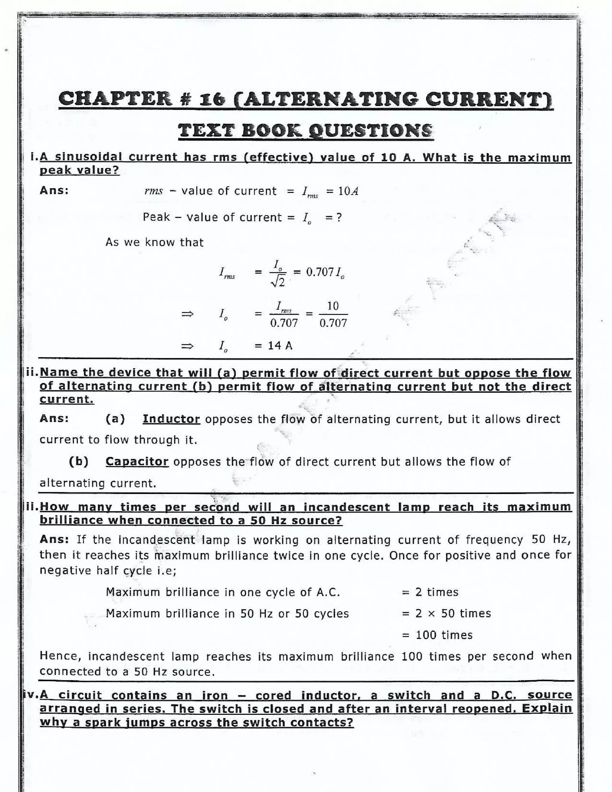 Alternating Current (PDF) | PDF