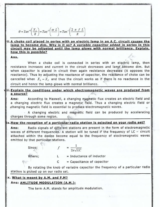 Alternating Current Pdf Pdf