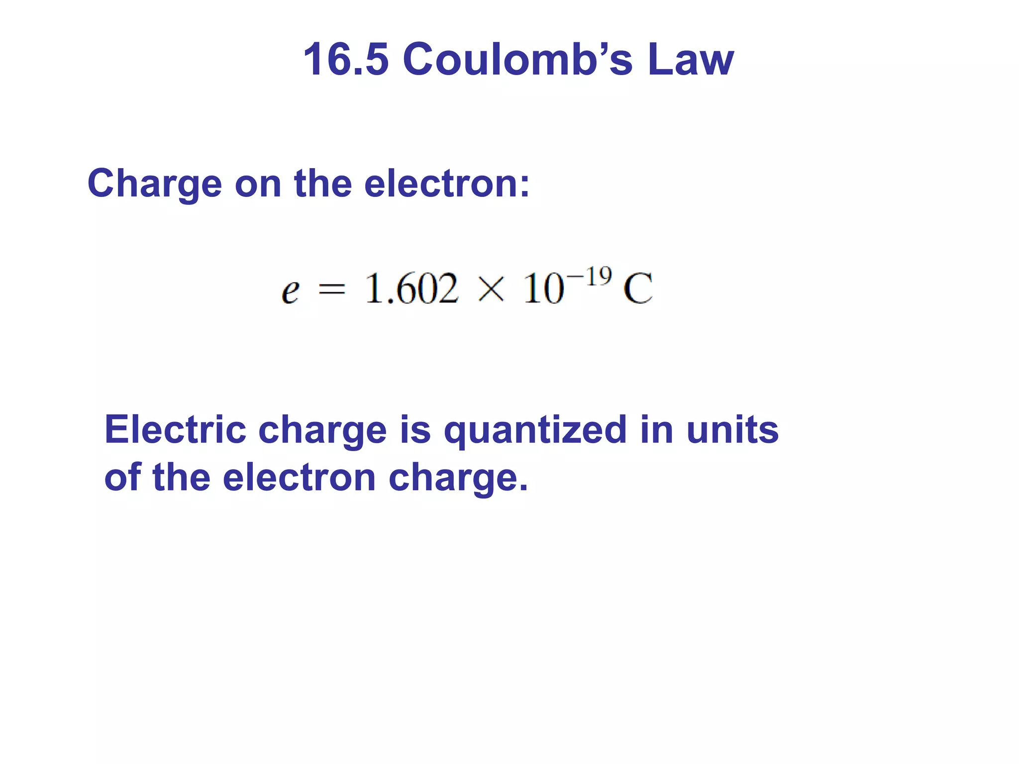 Electric Charge and Electric Field Lecture | PPTX