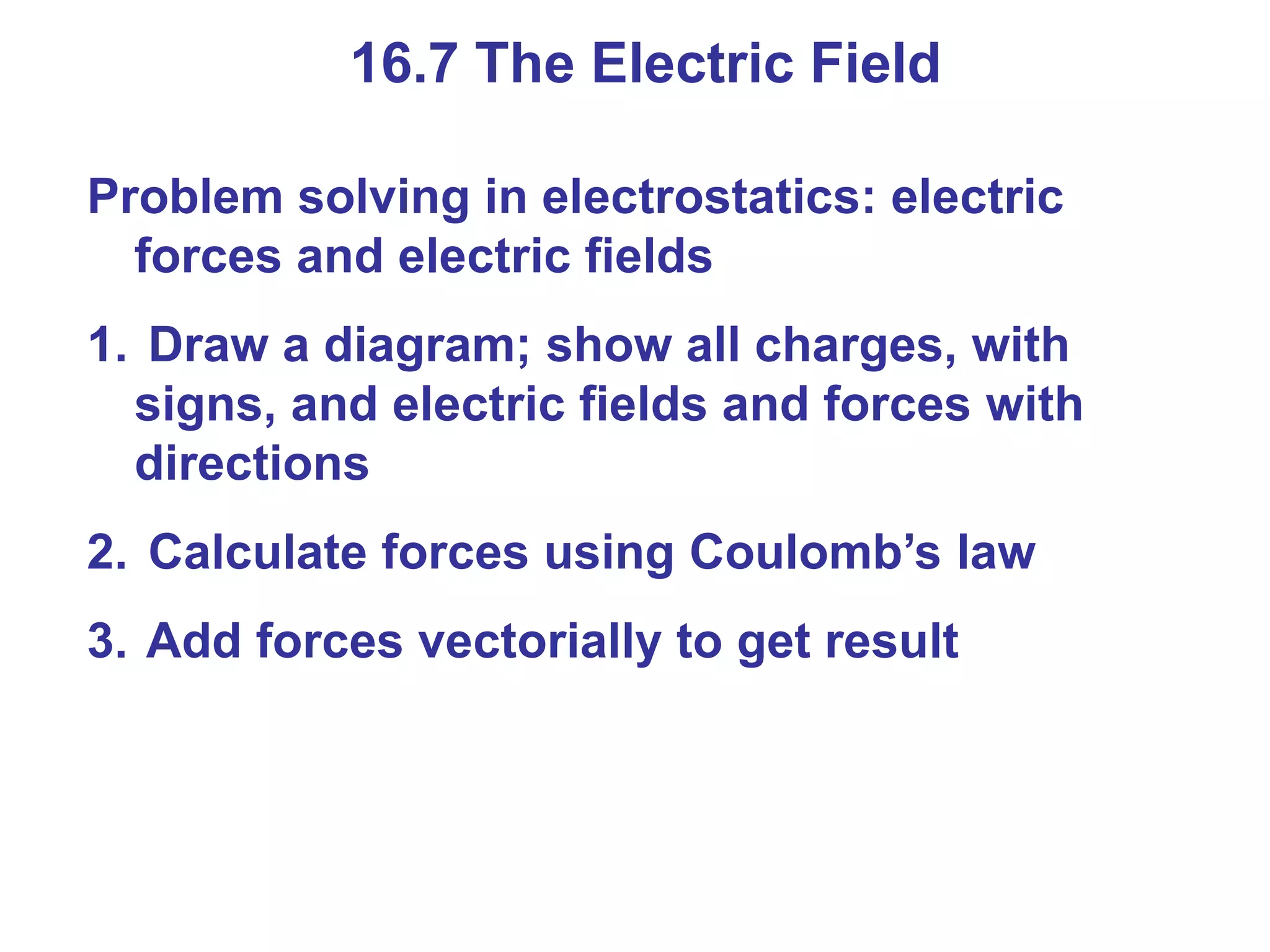 Electric Charge and Electric Field Lecture | PPTX