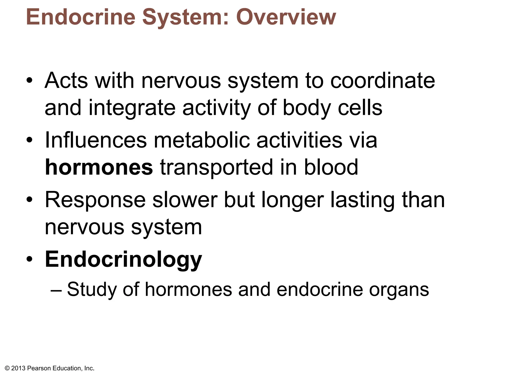 HUMAN ANATOMY AND PHYSIOLOGY: THE ENDOCRINE SYSTEM | PPT