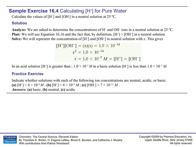 AP Chemistry Chapter 16 Sample Exercises | PPT