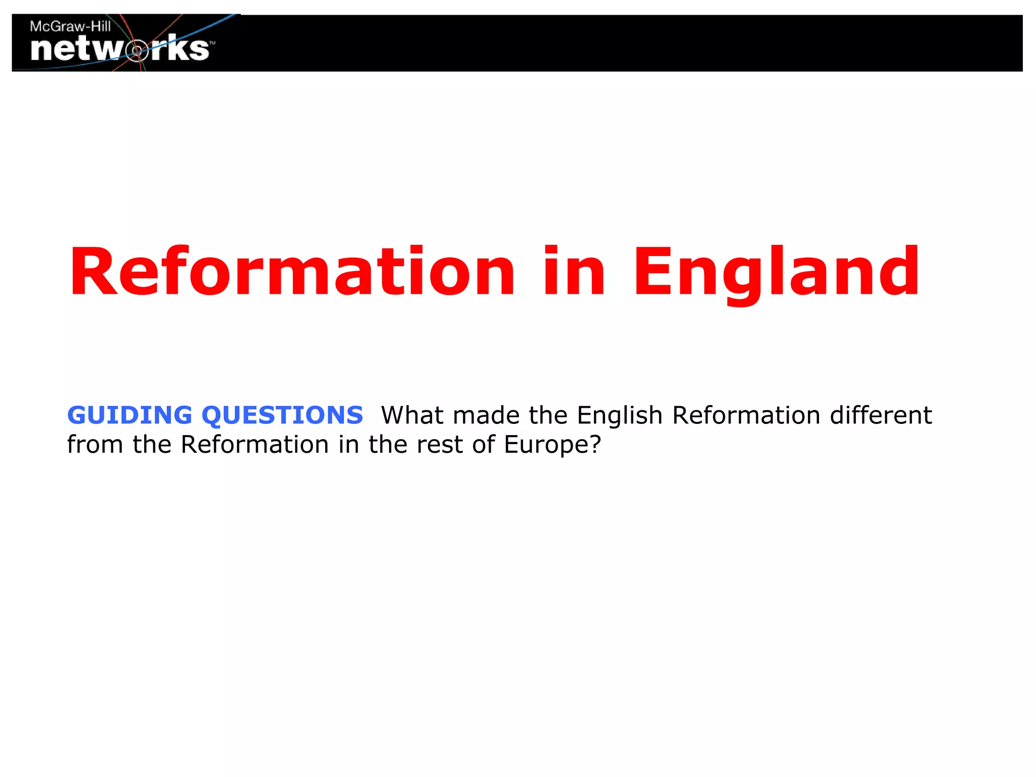 Ch16 - The Reformation in Europe | PPT