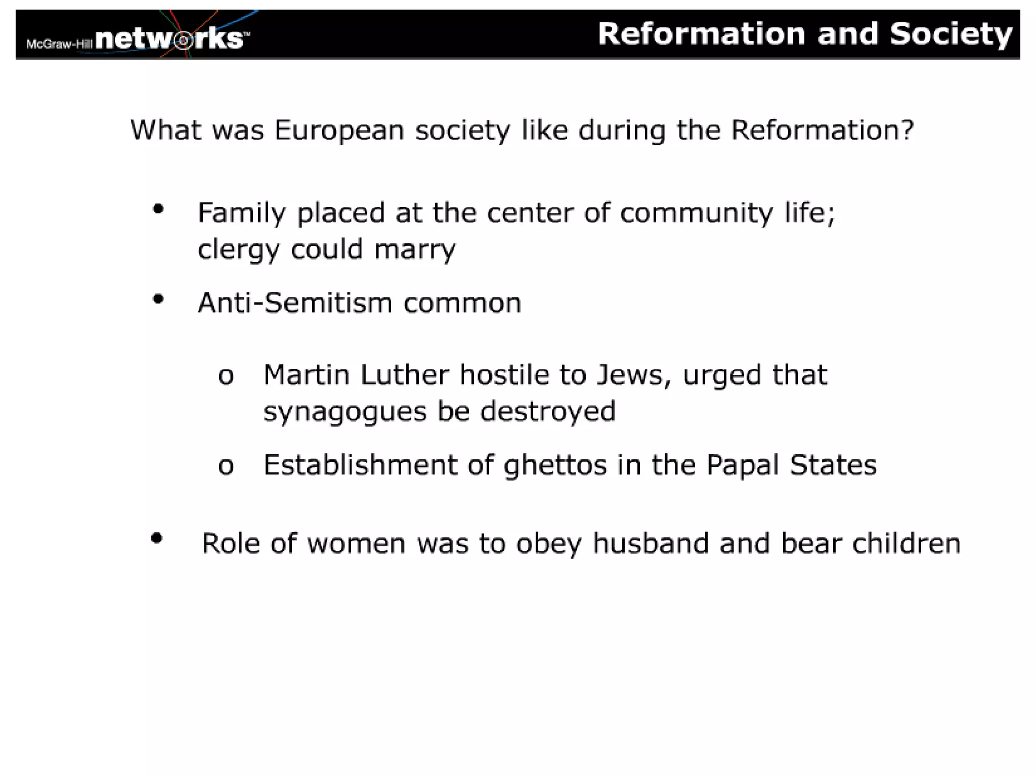 Ch16 - The Reformation in Europe | PPT