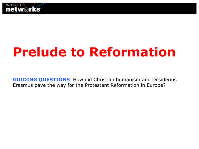 Ch16 - The Reformation in Europe | PPT