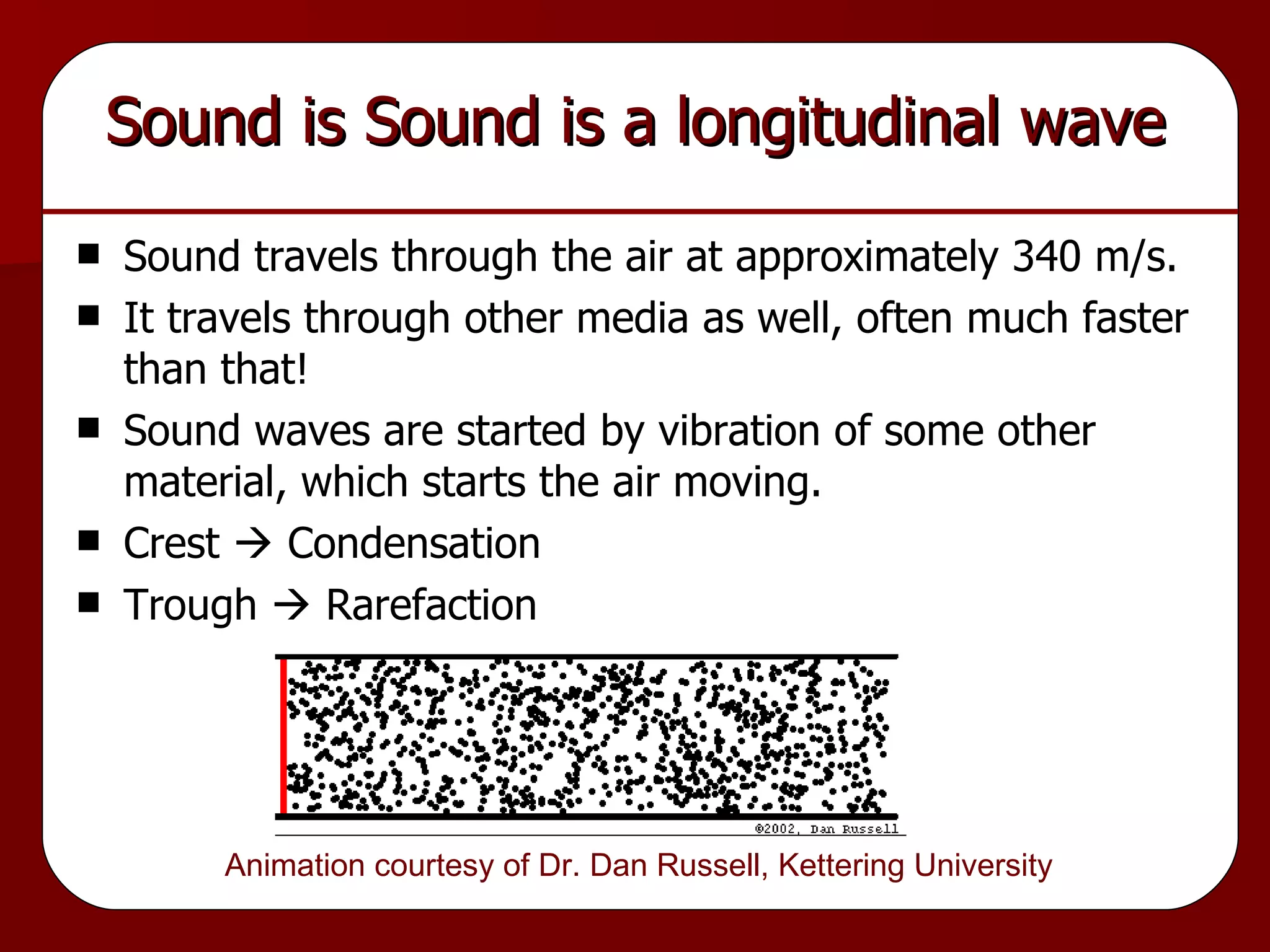 Ch 16 Waves and Sound | PPT