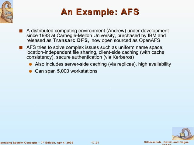 Chapter 17 - Distributed File Systems | PPT